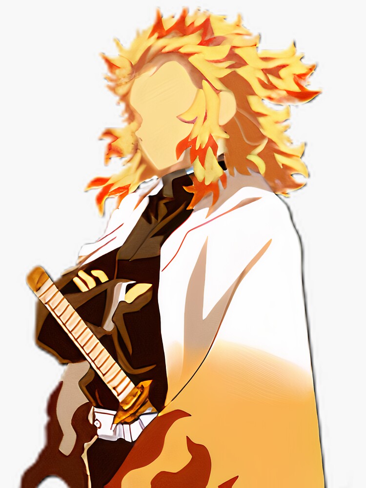 "Kyojuro abstract" Sticker by Mathias-shop | Redbubble