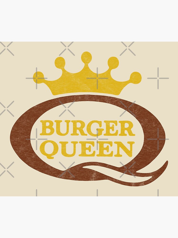 "Retro Burger Queen 1970s Fast Food Restaurant" Art Print by turboglyde ...