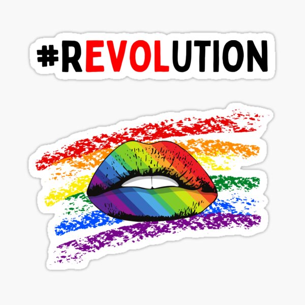 "Revolution - Pride" Sticker for Sale by SimmedUp | Redbubble
