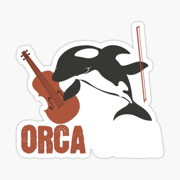 Whale Pun Joke Whales Orchestra Cello Opera Sticker For Sale By Desdesigner Redbubble 