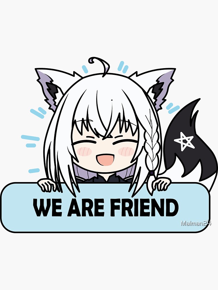 "H0l0live- Shirakami Fubuki Classic T-Shirt" Sticker for Sale by ...