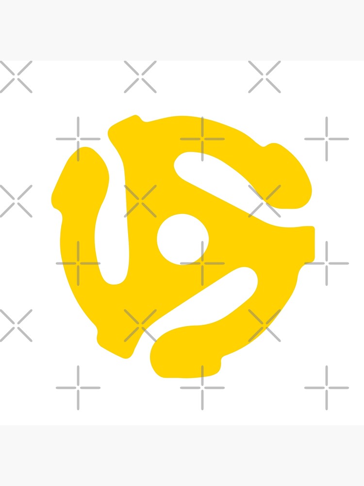 "45 Record Adapter Yellow - Vinyl Lover" Poster for Sale by OddPop ...