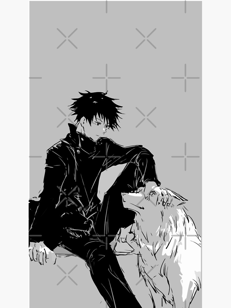 "fushiguro megumi and divine dogs" Sticker for Sale by THENDRAL D ...