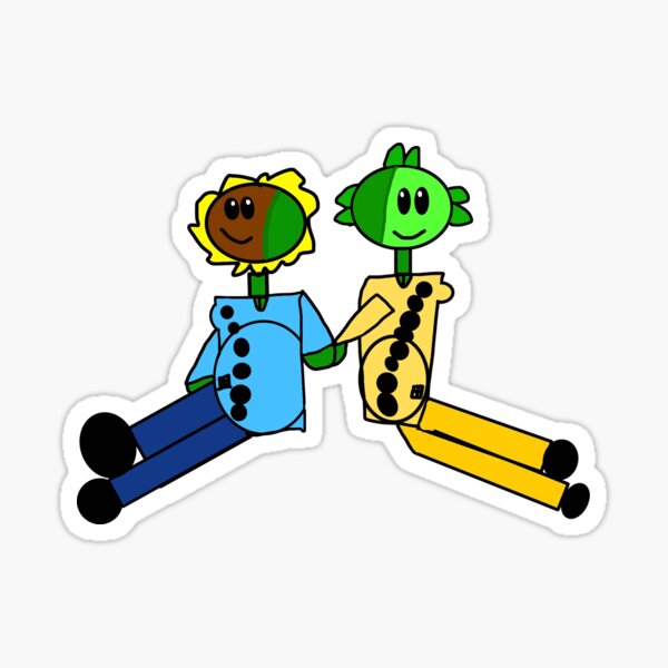 "Sunflower human and blover" Sticker for Sale by masonclaydon | Redbubble