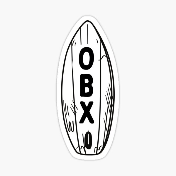 "obx surfboard" Sticker for Sale by obxforever | Redbubble