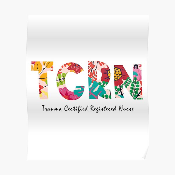 Póster «Enfermera registrada certificada por TCRN Trauma: hermosa y ...