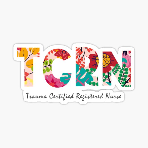 Pegatina «Enfermera registrada certificada por TCRN Trauma: hermosa y ...