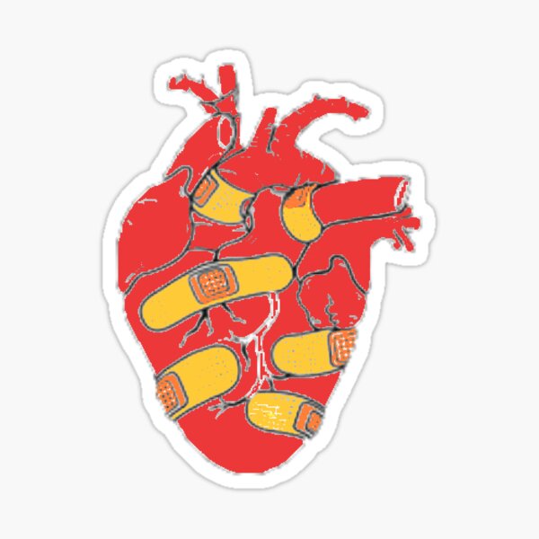 "heart" Sticker by yassine26 | Redbubble
