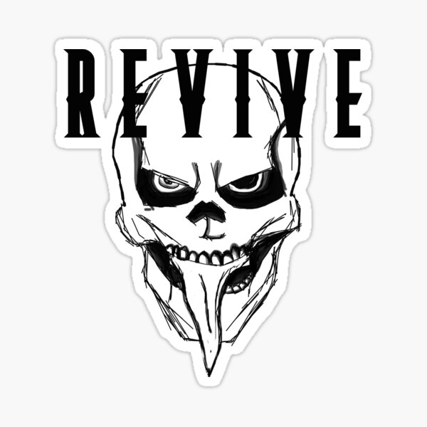 "Revive Skull" Sticker by revivefit | Redbubble
