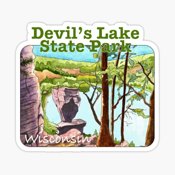 "Devil's Lake State Park, Wisconsin" Sticker for Sale by ...