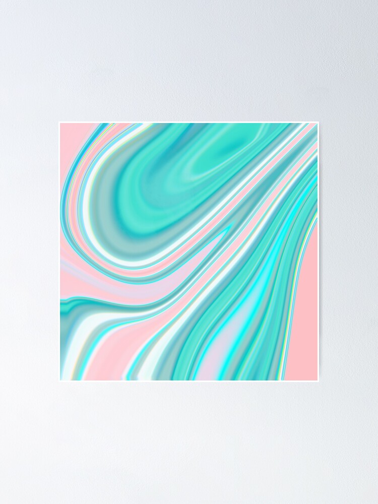 "Colourful, pink geode art" Poster by AnnaLizooo | Redbubble