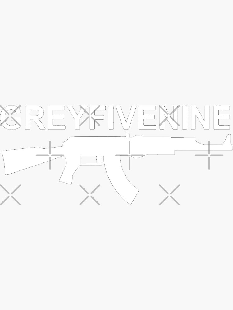"Suicideboys greyfivenine g59 ak original design in white" Sticker for ...