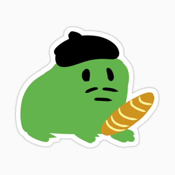 "French Toad" Sticker for Sale by Drakken-blue | Redbubble