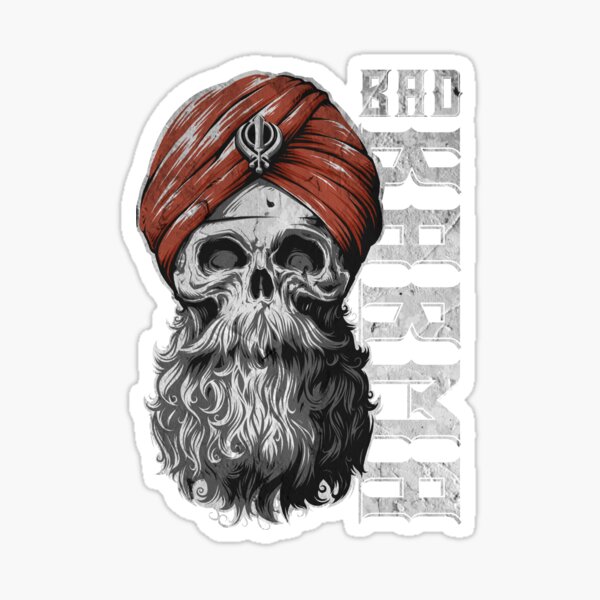 "Bad Karma - Skull Karma and Luck" Sticker for Sale by KiRUS | Redbubble