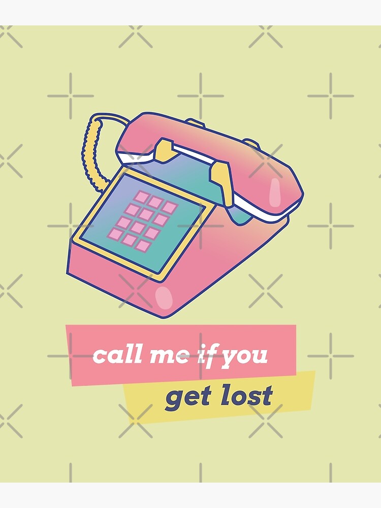 call-me-if-you-get-lost-clipart-low-fi-photographic-print-for