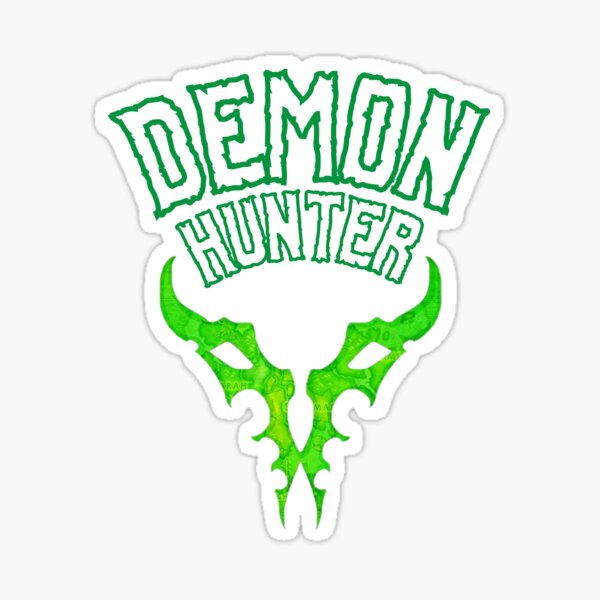 "DEMON HUNTER " Sticker for Sale by copticcast | Redbubble