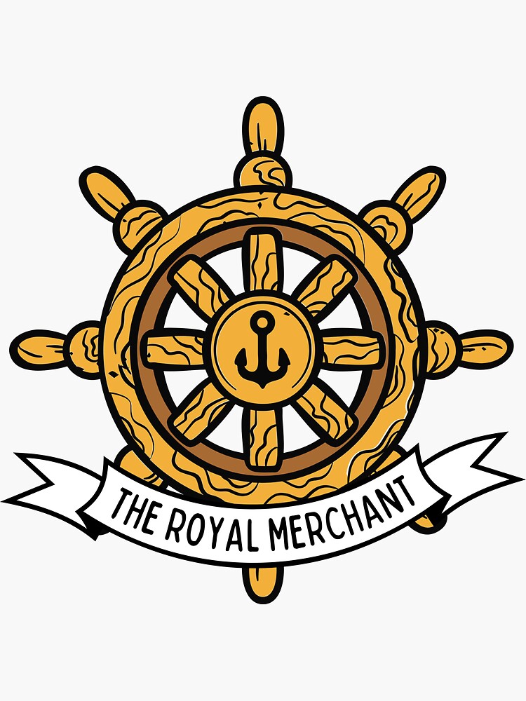 "the royal merchant" Sticker for Sale by obxforever | Redbubble