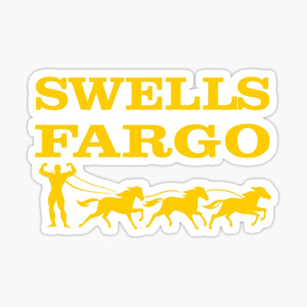 "Swells Fargo" Sticker for Sale by kaytee137 | Redbubble
