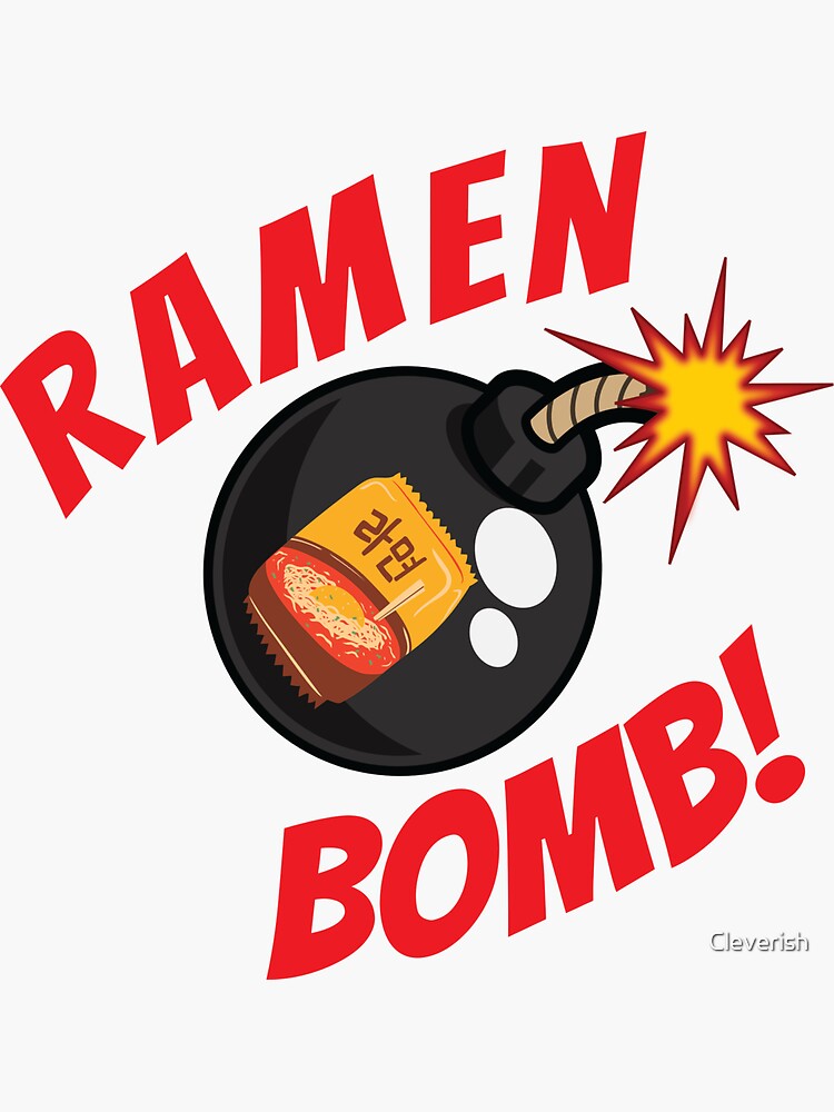 "Ramen Bomb" Sticker for Sale by Cleverish | Redbubble