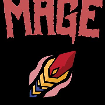 "WOW Mage" Sticker for Sale by copticcast | Redbubble
