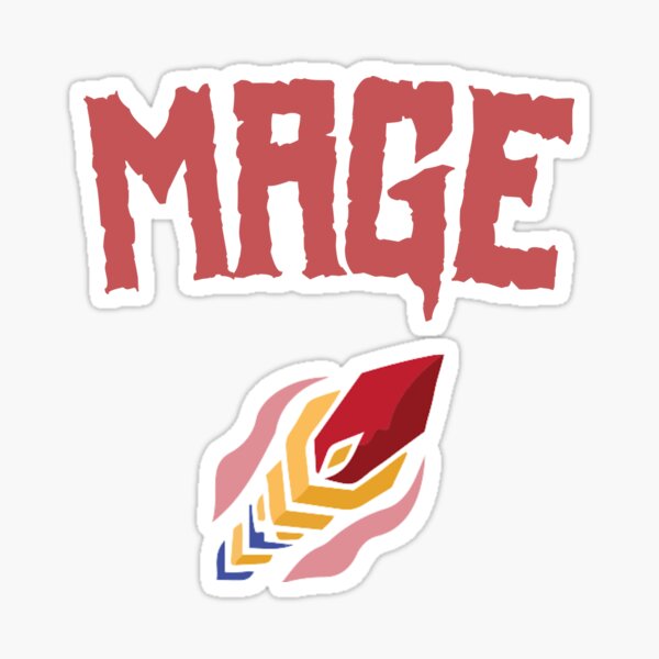 "WOW Mage" Sticker for Sale by copticcast | Redbubble