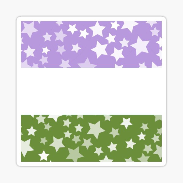 "Star pattern genderqueer flag " Sticker for Sale by Devilish-borl ...