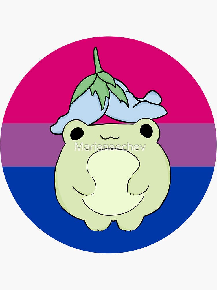"Pride frog bisexual " Sticker for Sale by Marianaechev | Redbubble