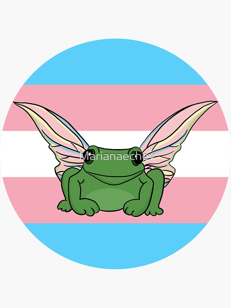 "Pride frog trans" Sticker for Sale by Marianaechev | Redbubble