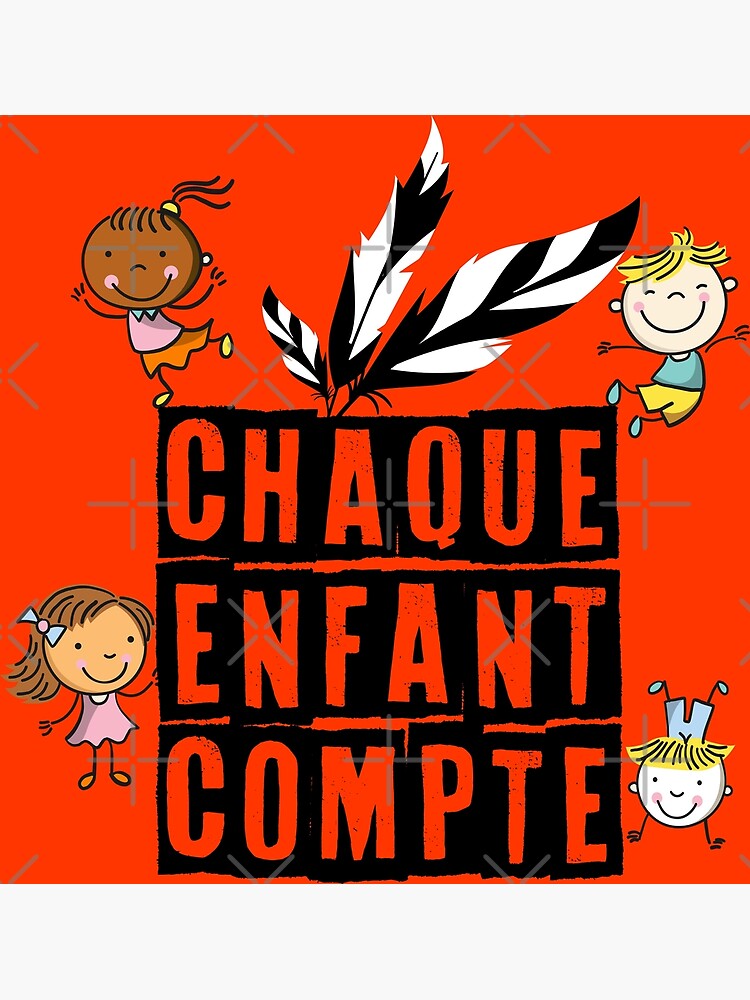 "Chaque Enfant Compte orange day" Poster by Merazi | Redbubble