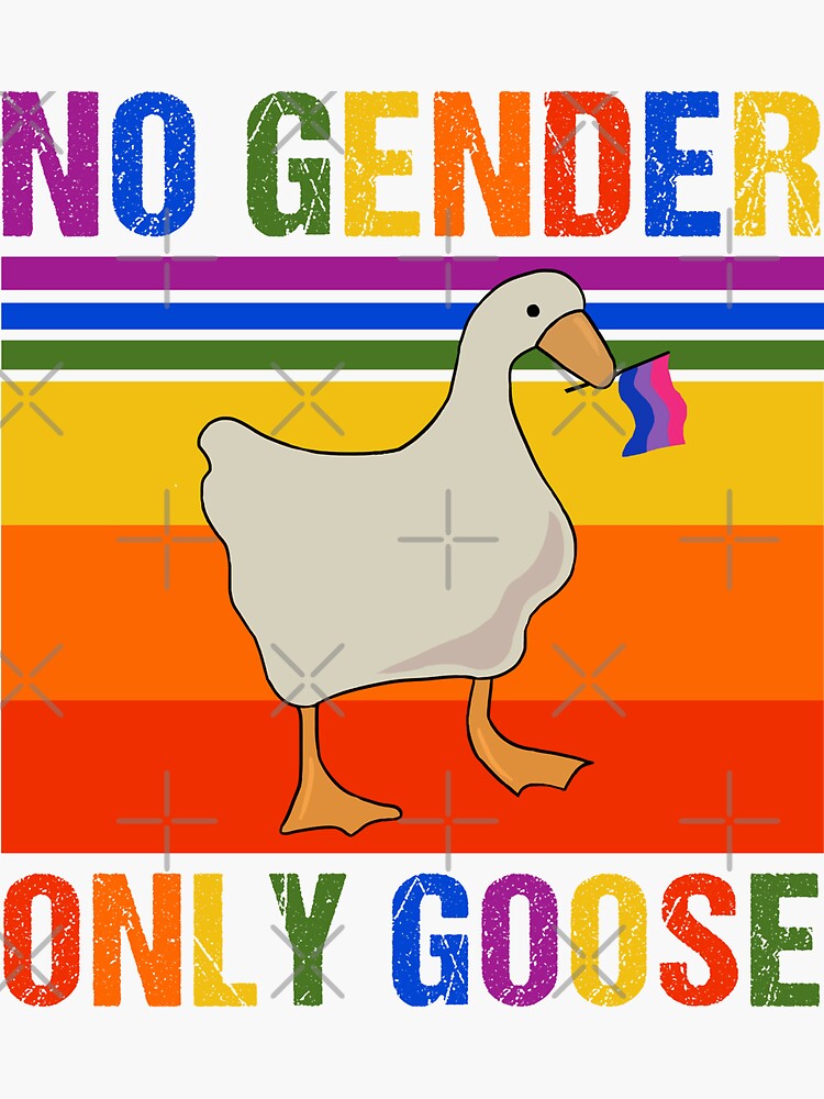 "No Gender Only Goose, Gay Pride Gift Idea, Lesbian Rainbow Gift ...