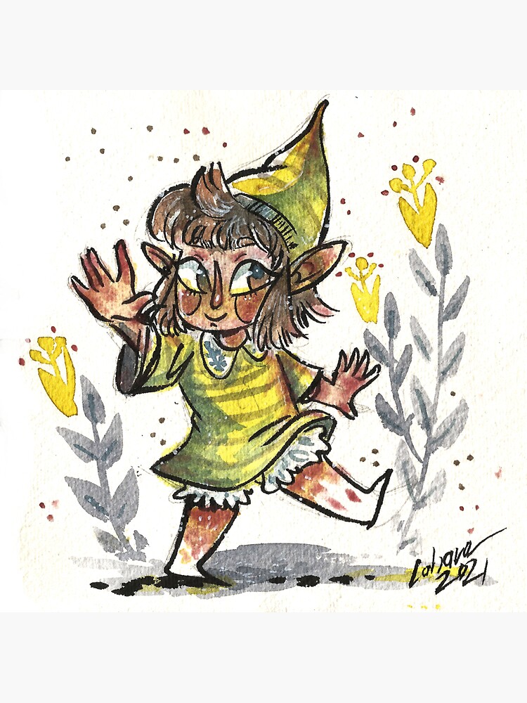 "Yellow Fay" Sticker for Sale by LaharaIllustra | Redbubble