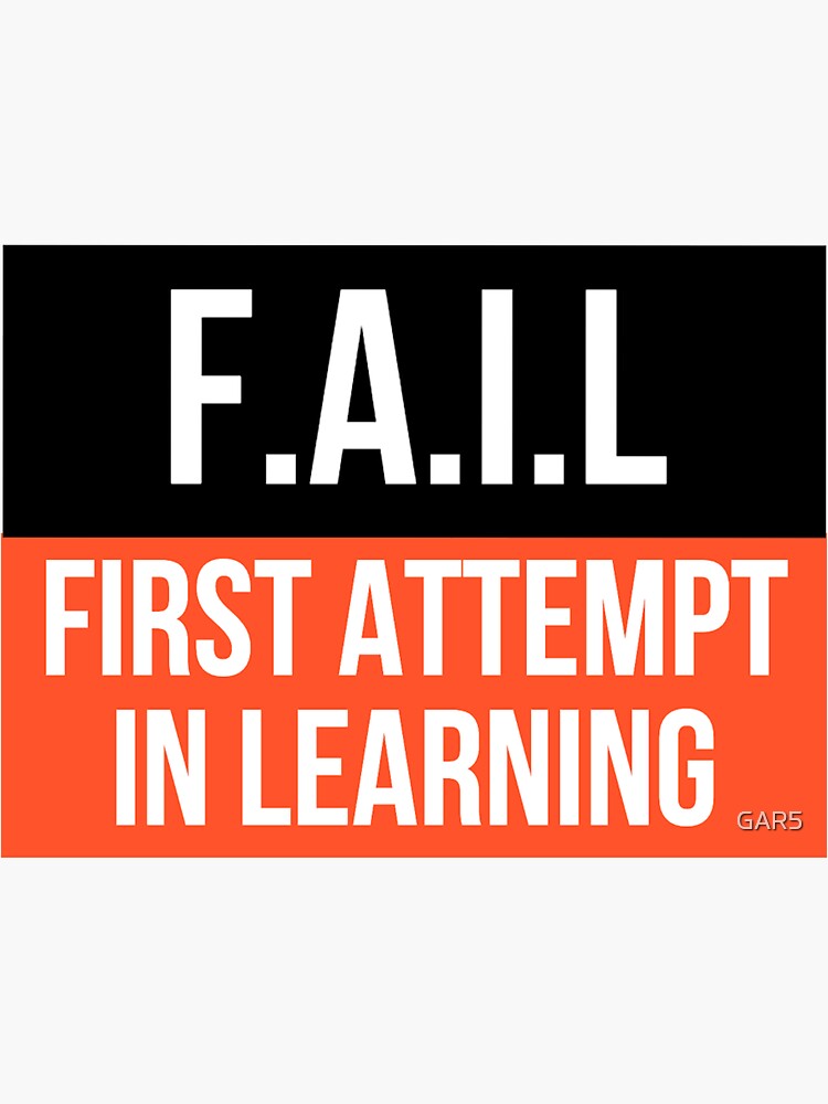 "First attempt in learning" Sticker for Sale by GAR5 | Redbubble