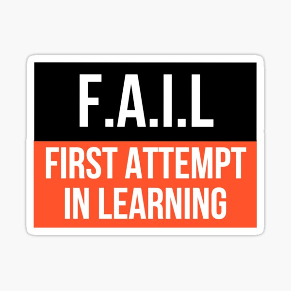 "First attempt in learning" Sticker for Sale by GAR5 | Redbubble