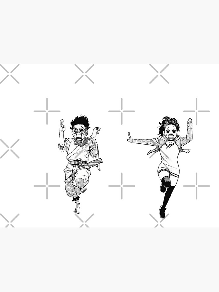 "DANDADAN run (sticker set)" Art Print by ABU-HASBROWN | Redbubble