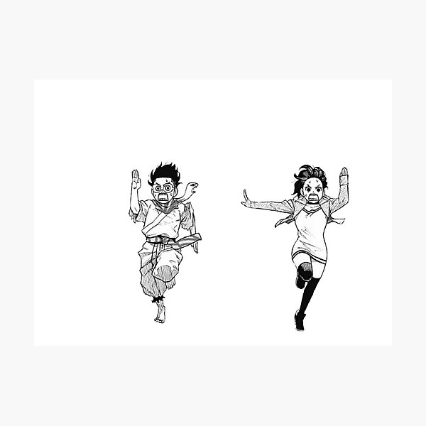 "DANDADAN run (sticker set)" Photographic Print for Sale by ABU ...