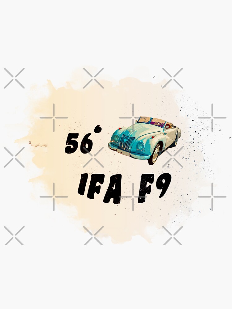 "1956 IFA F9 Vintage" Sticker for Sale by Ratch2929 | Redbubble