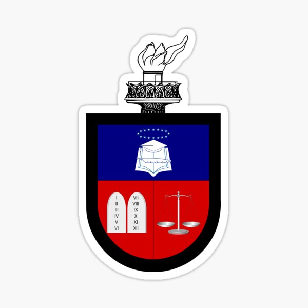 Pegatina «Escudo de la Facultad de Jurisprudencia de la Universidad de Guayaquil» de Aquiverci ...