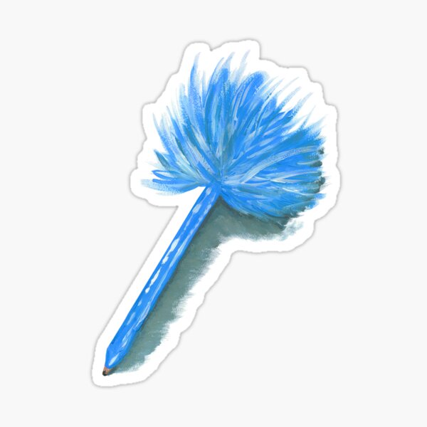 "Fluffy Blue Pen - An Ode to the 90s and Clueless" Sticker by ...
