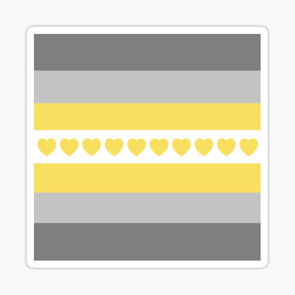 "Heart pattern demigender flag " Sticker for Sale by Devilish-borl ...