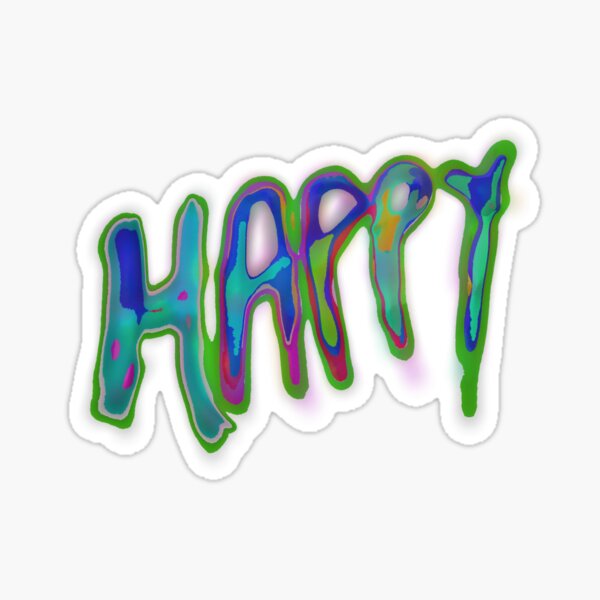 "Happy illustrations" Sticker for Sale by Construction2 | Redbubble