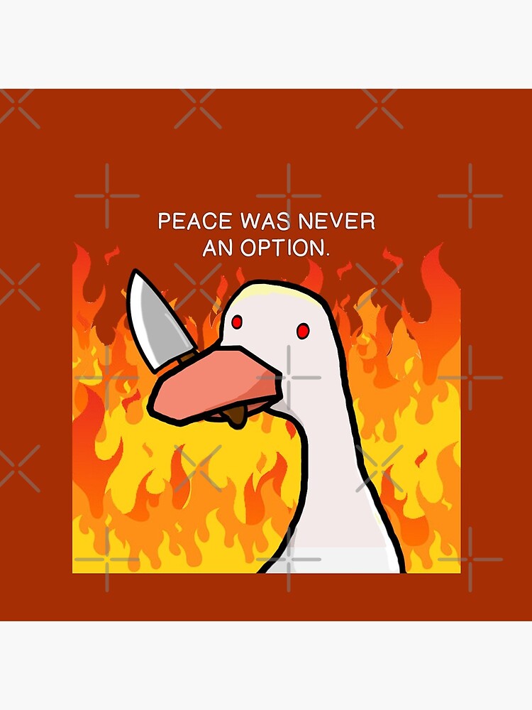 "Peace was never an option - GOOSE PIN - HJONK - Chiposaurus" Pin for ...