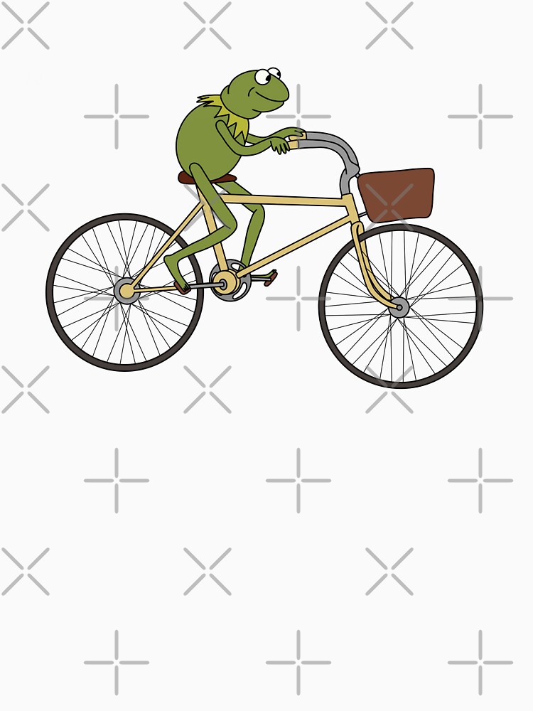 "Kermit fährt Fahrrad" T-Shirt von laurelizabethd | Redbubble