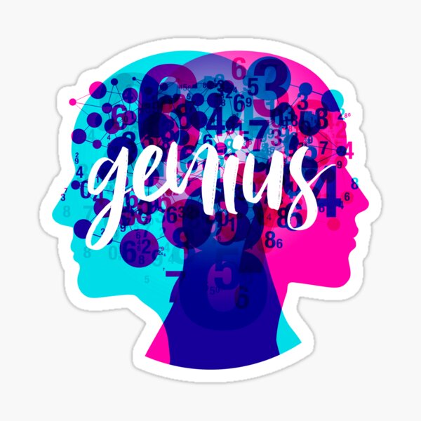"Creative Genius" Sticker for Sale by MisterSquid | Redbubble