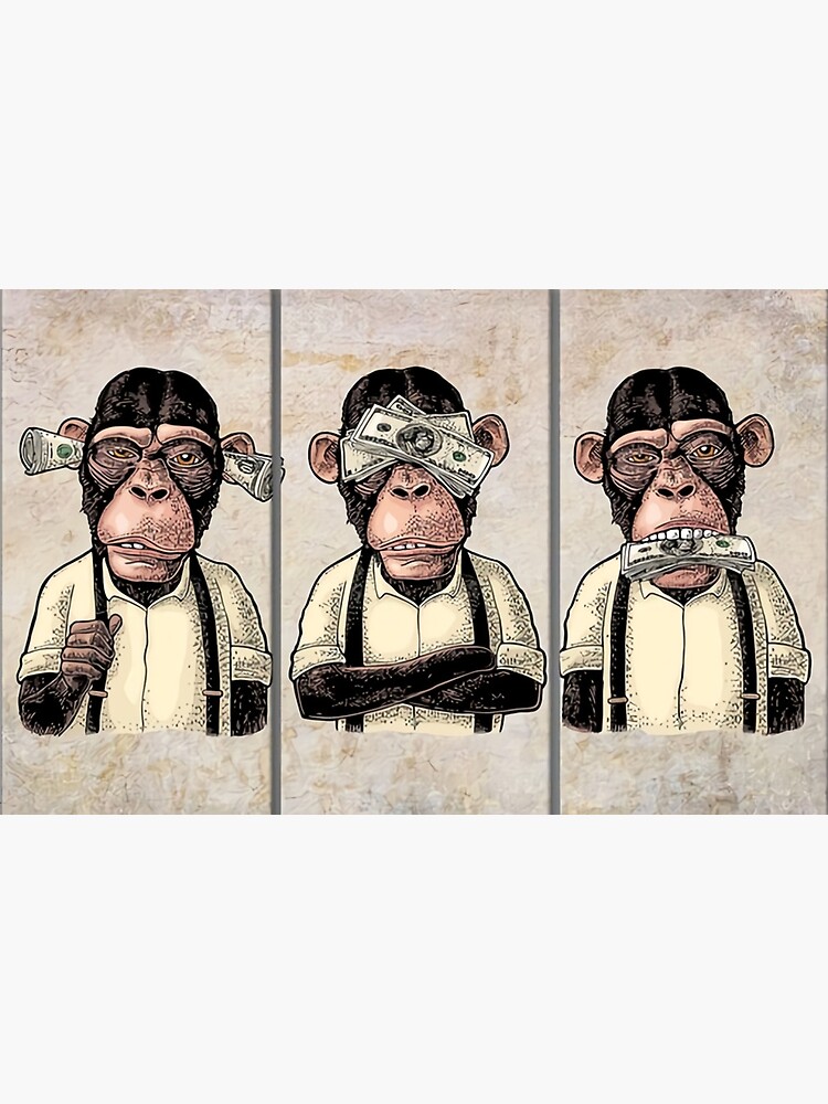 Three Wise Monkeys Art