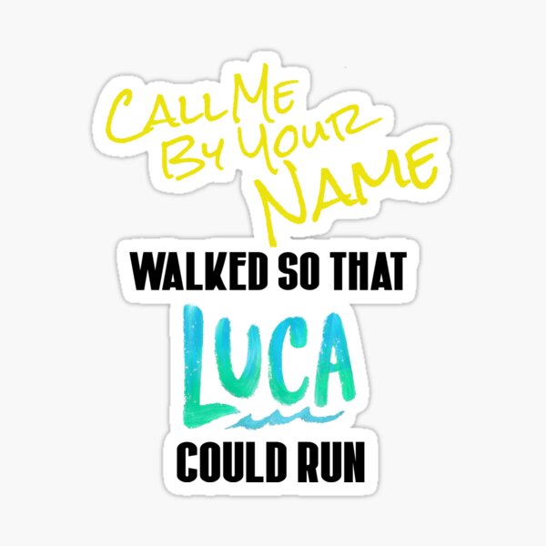 "call me by your name luca" Sticker for Sale by kgmcg | Redbubble