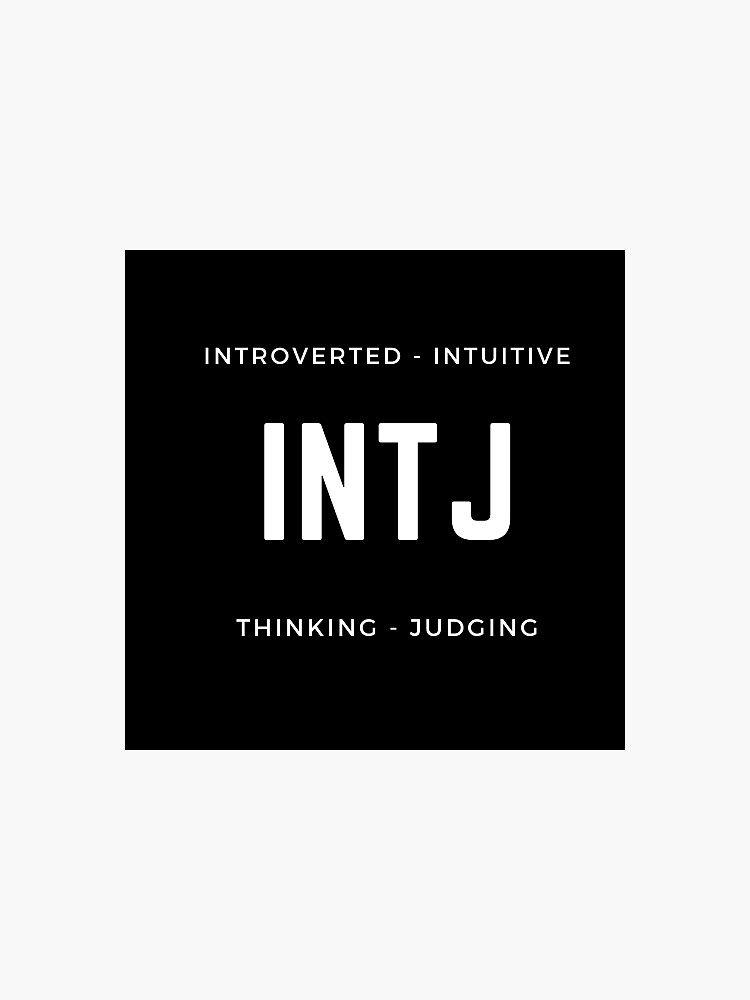 Pegatina «INTJ Personalidad Myers Briggs Arquitecto» de StyledbyKimmy ...
