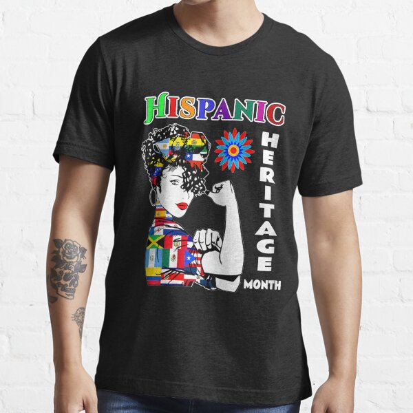 "Hispanic Heritage Month Woman Latino Countries" T-shirt for Sale by ...