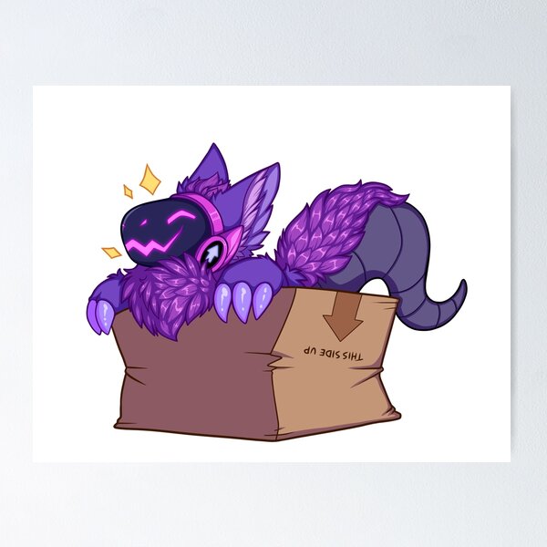 "Protogen In a Box 2.0 - Purple" Poster for Sale by MillyD13 | Redbubble