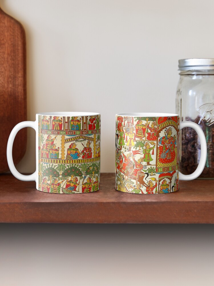 "Phad painting, Indian folk art, watercolor painting" Coffee Mug for ...