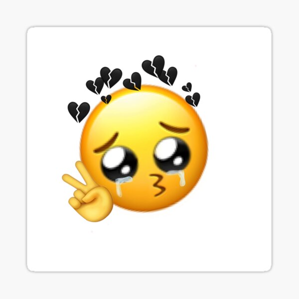 "cute pitiful emoji" Sticker for Sale by minah05 | Redbubble